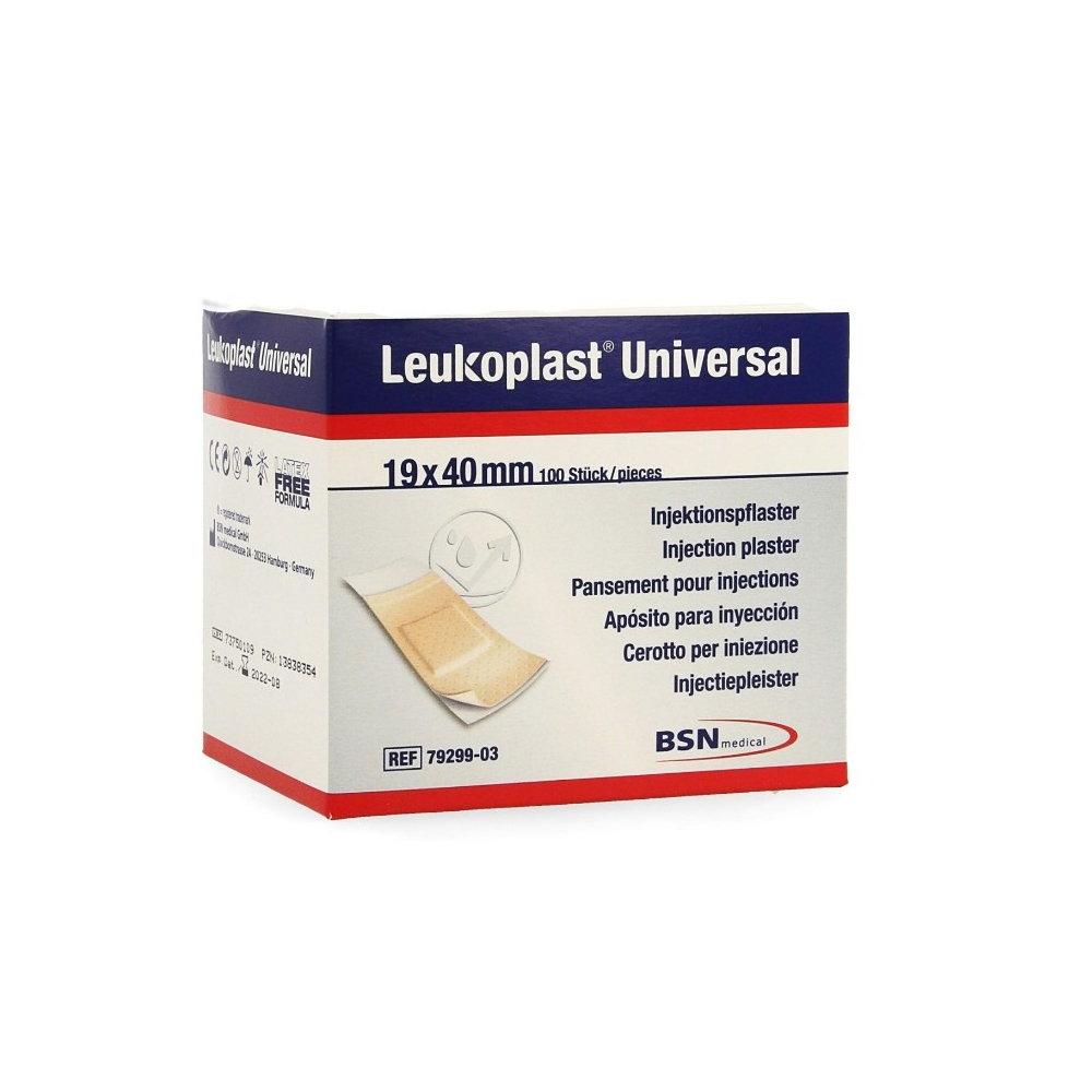 Leukoplast Universal Injectiepleister 19 x 44 mm kopen bij Herli ...