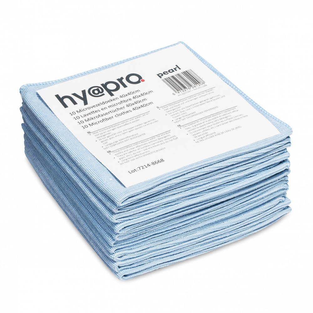 Microvezel doeken 40x40cm Blauw-10 stuks - HerliMedical.com