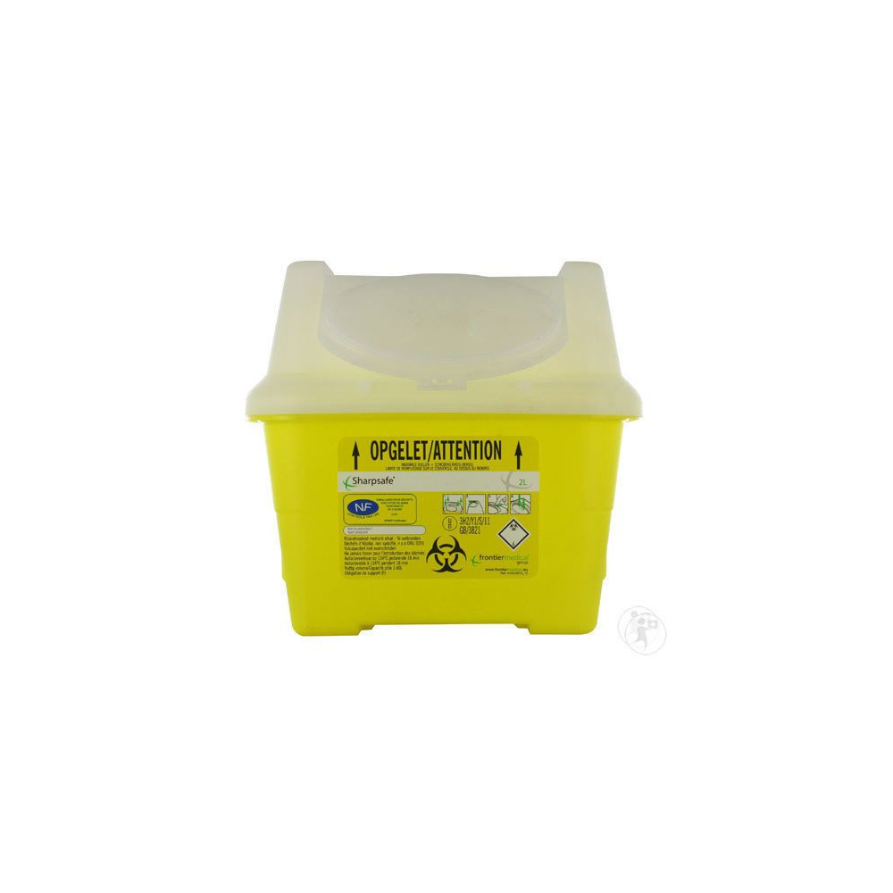Sharpsafe container 2 Liter - Injectiemateriaal - HerliMedical.com