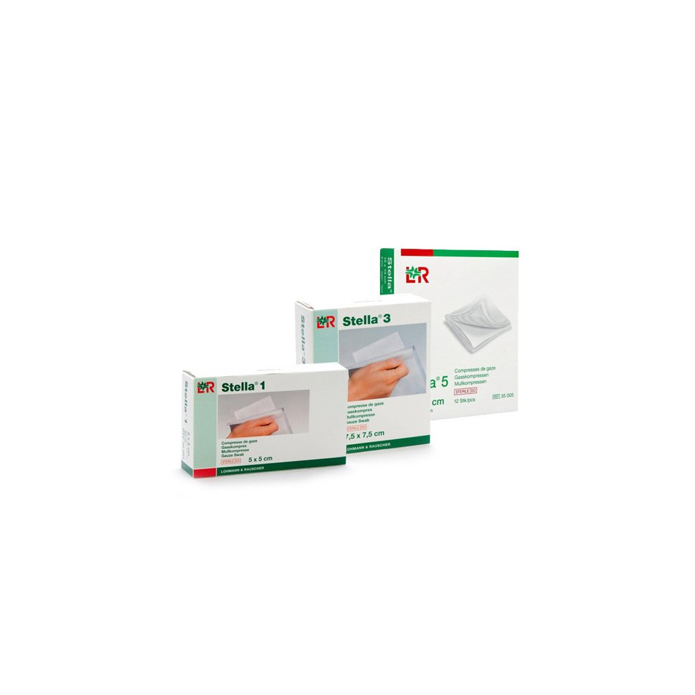 Lohmann & Rauscher Stella gaaskompressen 8L steriel - HerliMedical.com