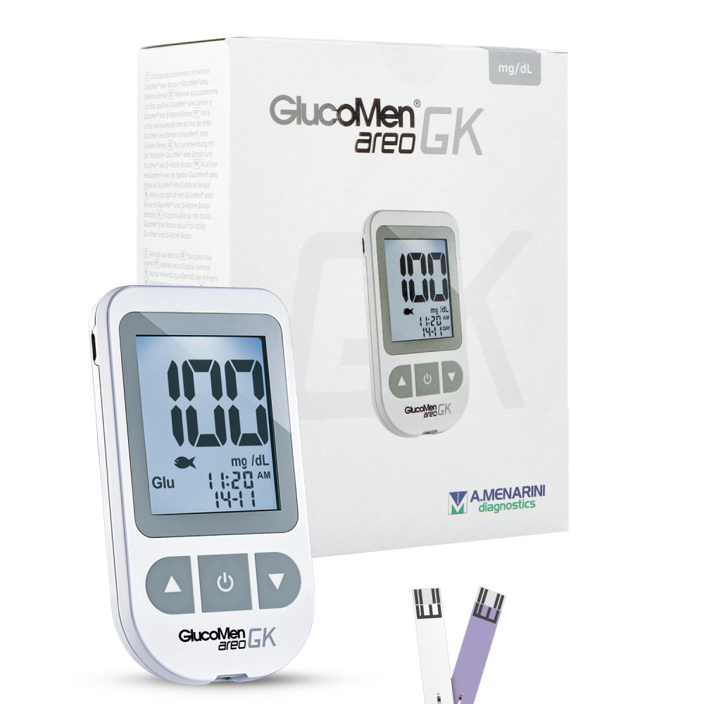 GlucoMen areo GK lecteur de glycémie et de cétones - HerliMedical.com