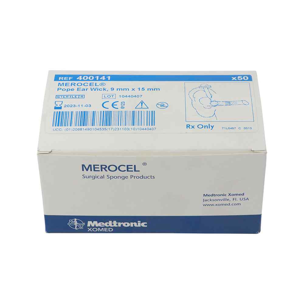 Ear tampon Merocel Pope Ear 9x15mm 50pcs - HerliMedical.com