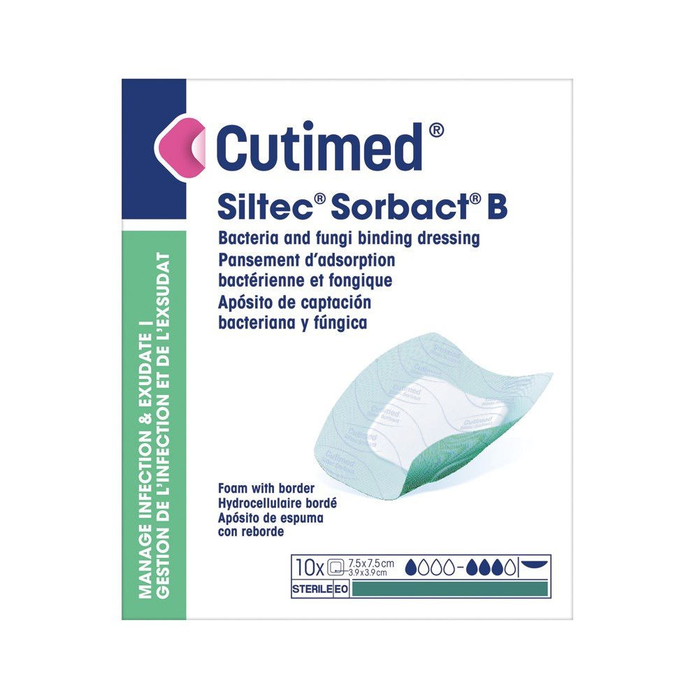 Cultimed Siltec Sorbact foam dressing sterile - modern wound care ...