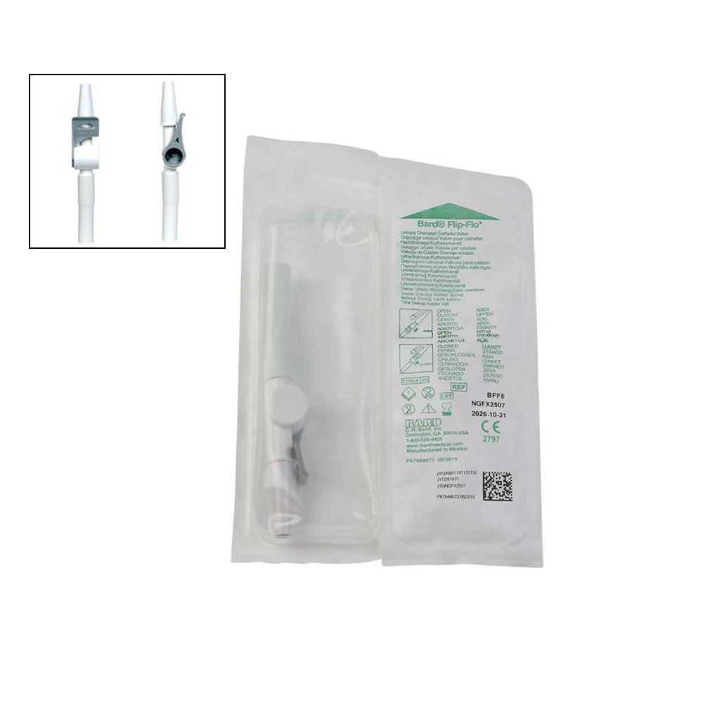 Bard Flip-Flo catheter valve BFF5 - 5 pieces - HerliMedical.com