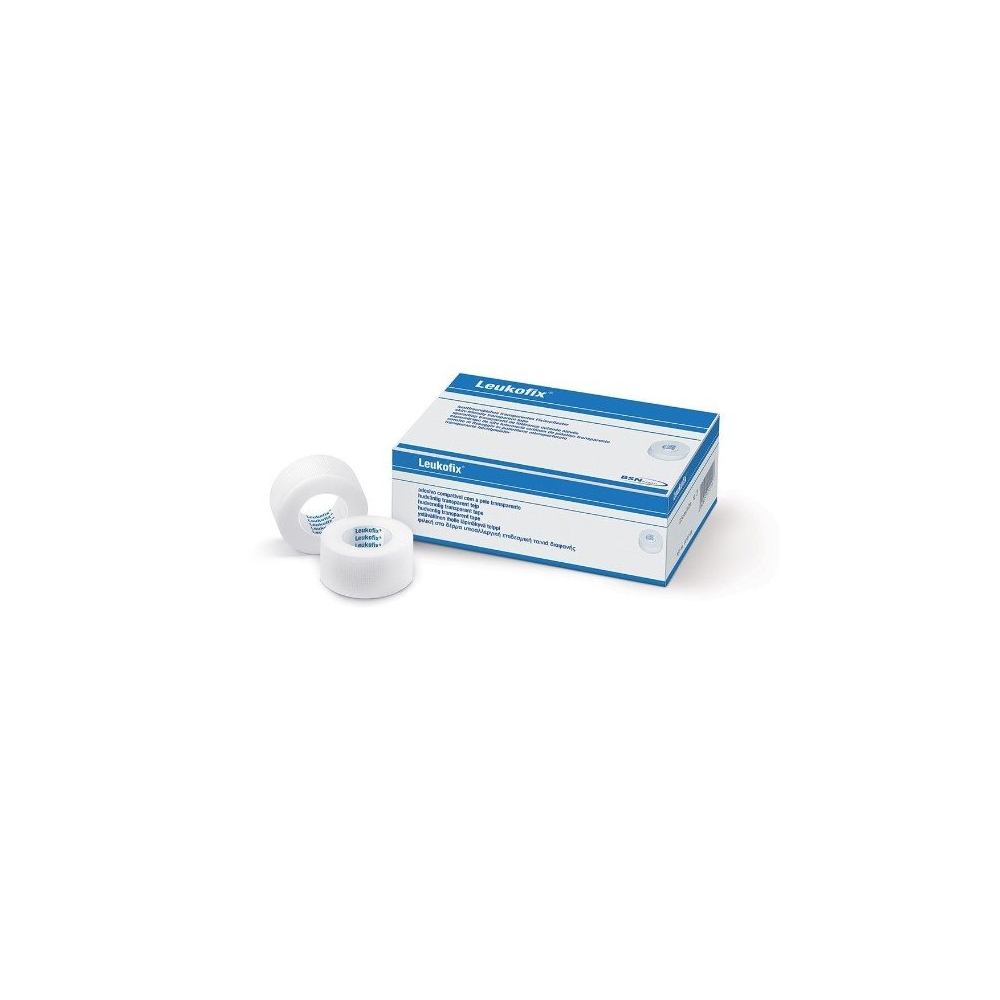 Leukofix adhesive plaster without clamping ring in box - HerliMedical.com