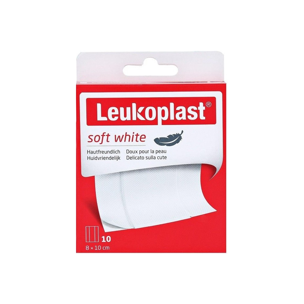 Leukoplast soft white wound plaster large pack 10 pieces - HerliMedical.com