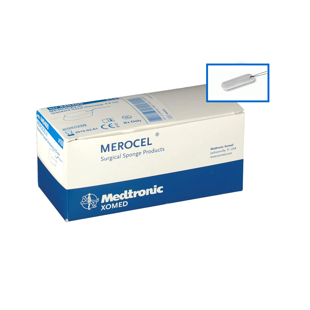 Nose tampon Merocel - 4.5cm with thread 440400 - HerliMedical.com