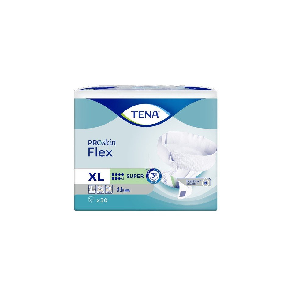 Buy TENA ProSkin Flex Super Extra Large 30pcs - 724980 from Herli ...