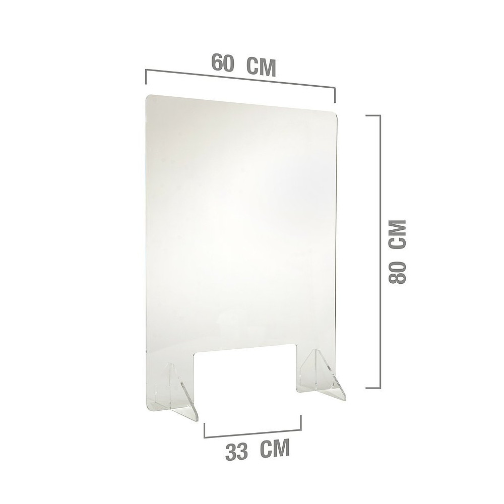 Safety screen Plexiglas for table | Prevention screen - HerliMedical.com