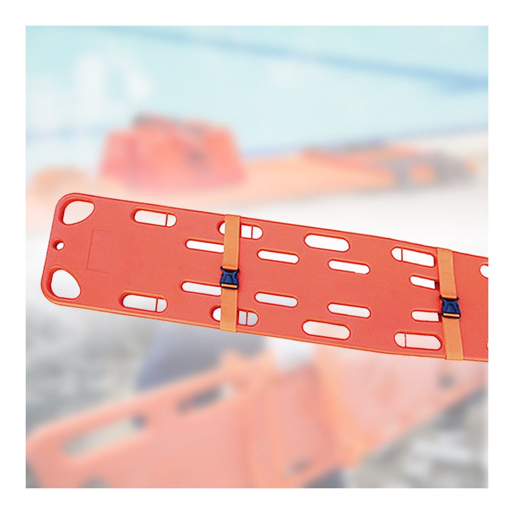 Spine board with safety straps - first aid rescue - HerliMedical.com